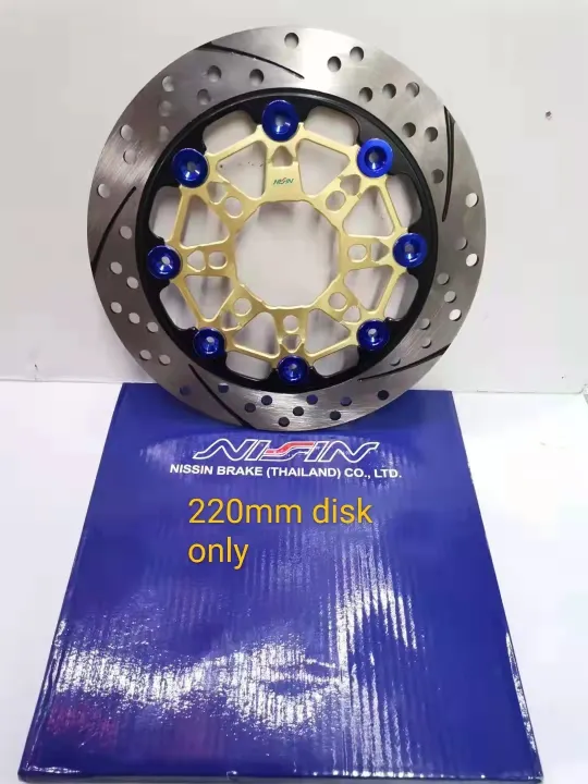 Nissin 220mm Disk with Bracket for Mio stock Caliper / W125 with ...