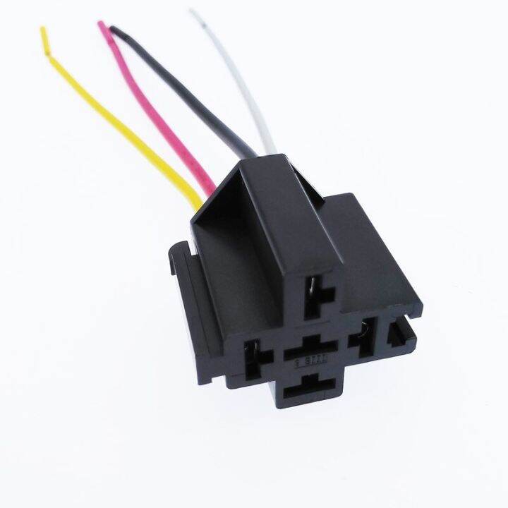 Pre Wired 4 Pin Relay Mounting Base Socket Holder 12V 40A Line length ...