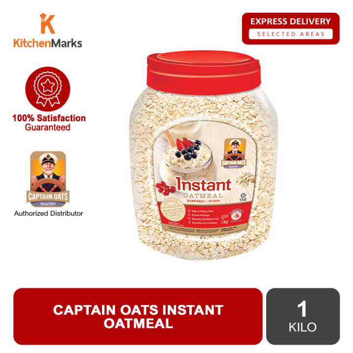Captain Oats Instant Oatmeal 1KG - Express Delivery | Lazada PH