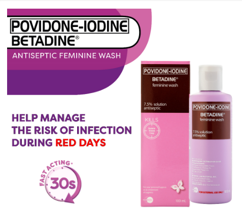 BETADINE® (Povidone-Iodine) Antiseptic Feminine Wash 100mL | Lazada PH