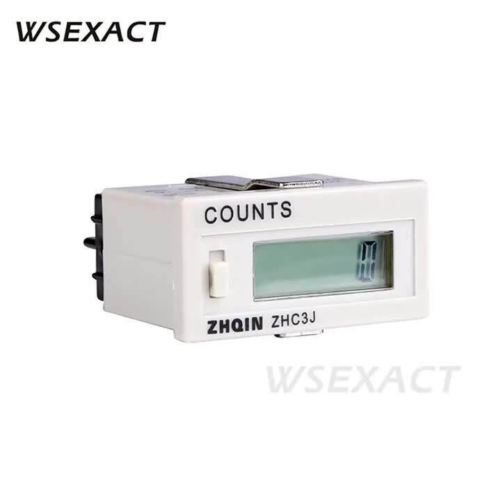 100-220VAC 4-30VDC No voltage Counters 6 digit digital counts 0-999999 ...
