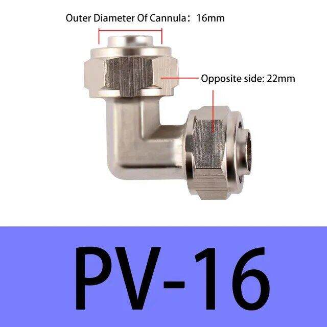 Pv Quick Twist Elbow Metal Lock Female Quick Pneumatic Right Angle ...
