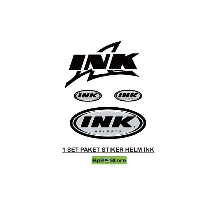 Stiker Print Cut Helm INK / Cutting Stiker Helm INK Satu Set | Lazada ...