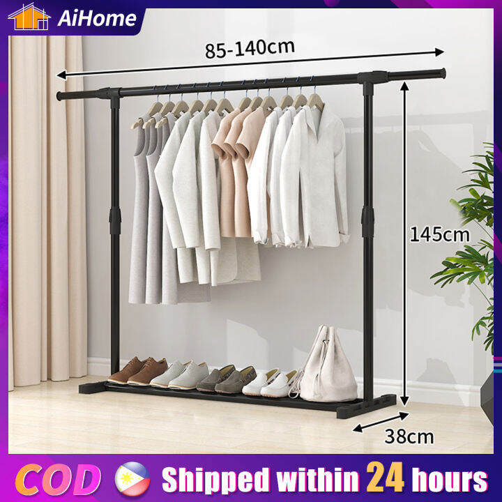 Single Pole Garment Rack Single Pole Clothes Hanging Rack Rak Pakaian ...