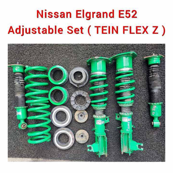 Nissan Elgrand E52 TEIN Flex Z Adjustable Set ( Hi Low Soft Hard Body ...
