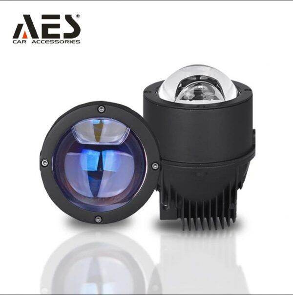 Foglamp Biled AES Q8 PRO Laser 3 Warna lampu kabut LED Foglamp fog ...