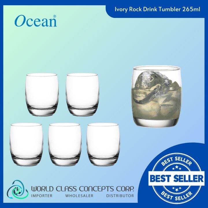 Ocean Glassware Ivory Rock Drink Tumbler 265ml / 9 1/4oz Set of 6 | Lazada PH