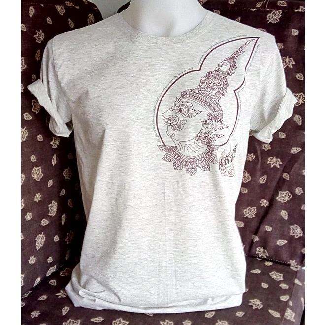 เสื้อยืดลายไทย ทศกัณฐ์ (“Ravana” Traditional Thai t-shirts in Ramayana) | Lazada.co.th