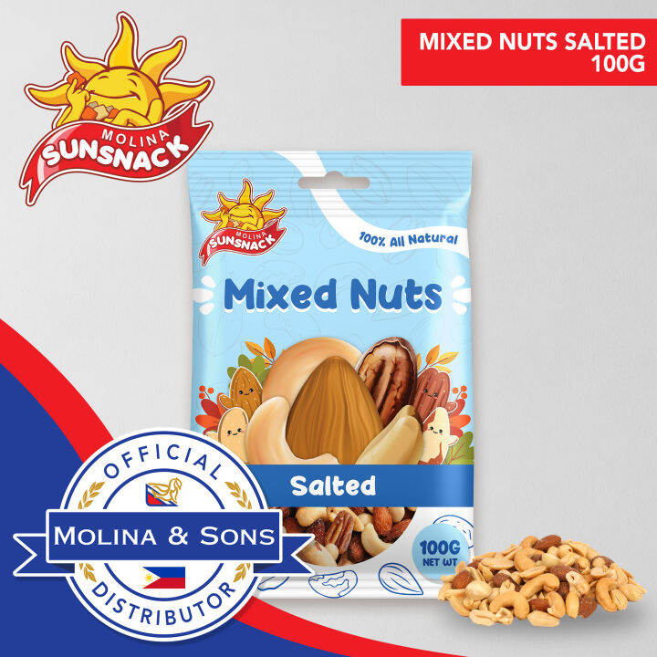 Sunsnack Mixed Nuts Salted 100g | Lazada PH