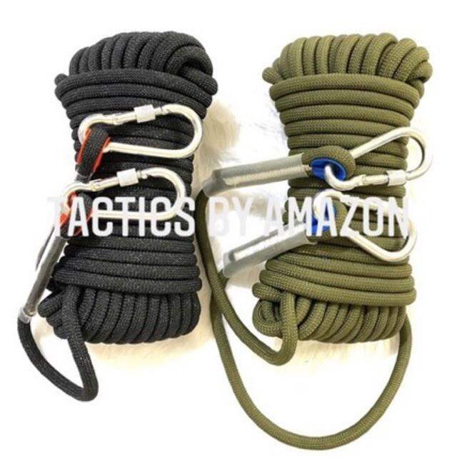 Utility Rope with free carabiner (2pcs) Heavy Duty 10meters and ...