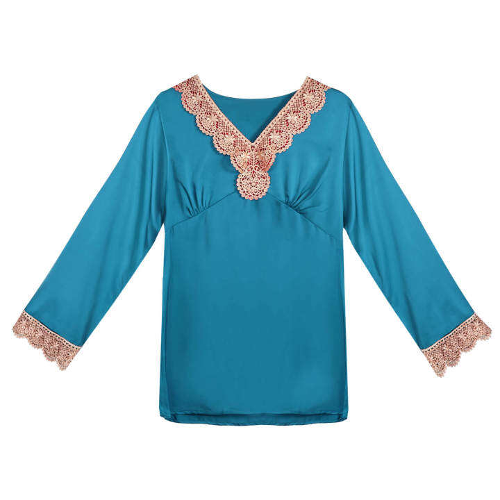 XIXILI TESSA SATIN PAJAMAS - TOP AND BOTTOM SET | Lazada