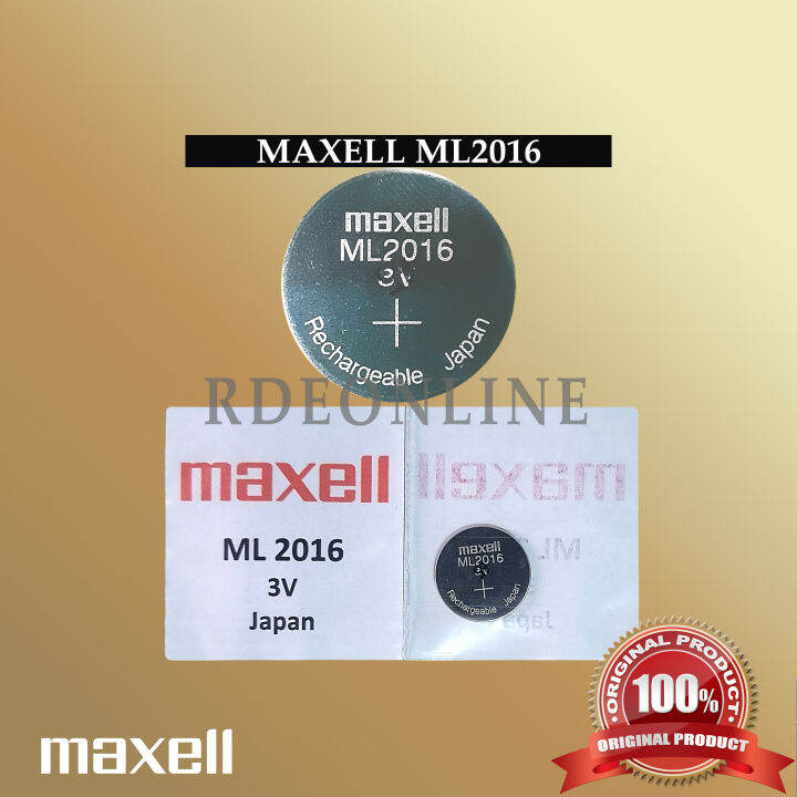 ML2016 / ML 2016 MAXELL SOLAR RECHARGEABLE BATTERY | Lazada PH