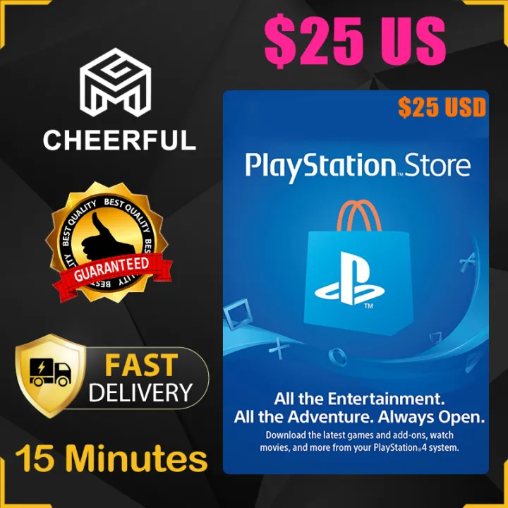 PSN 25 USD (Fast Email Delivery) - Playstation Network Card US ...