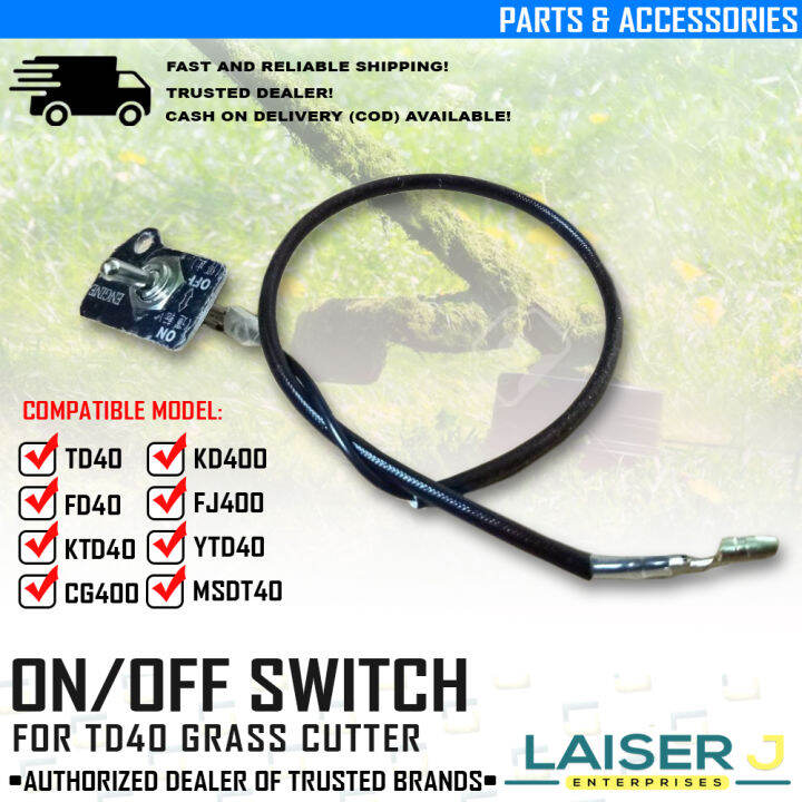 TD40 Engine On/Off Switch for TD40 Kawasaki Grass Cutter 2 Stroke ...