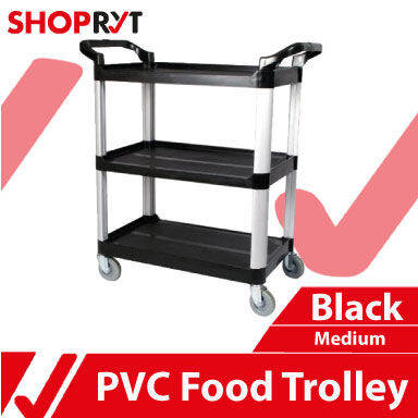 ShopRYT Food Service Kitchen Trolley PVC Trolley Push Cart Medium ...