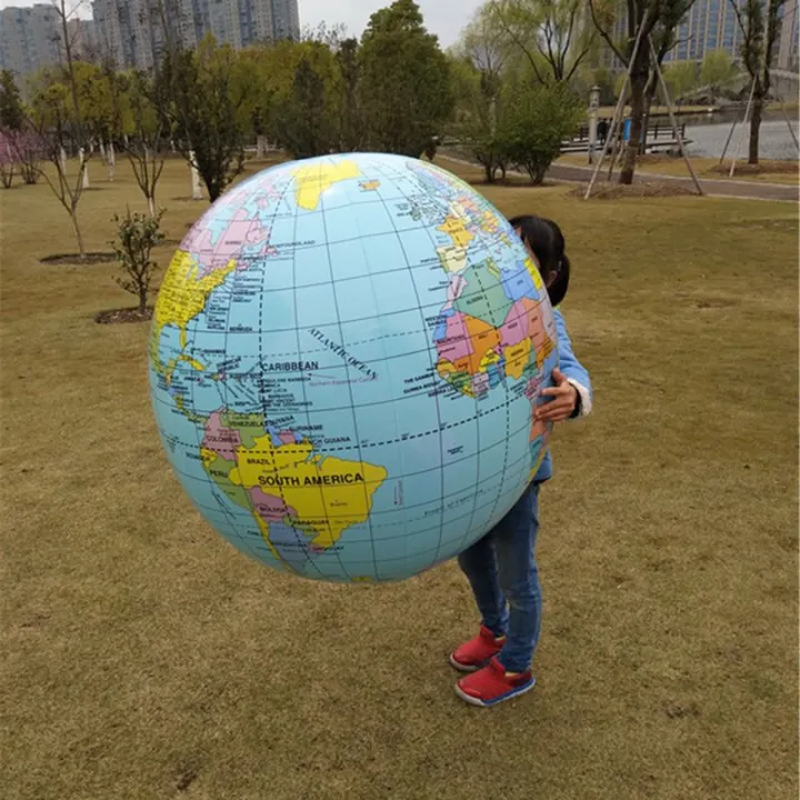 Large Inflatable Globe 90CM Early Educational Inflatable Earth World ...