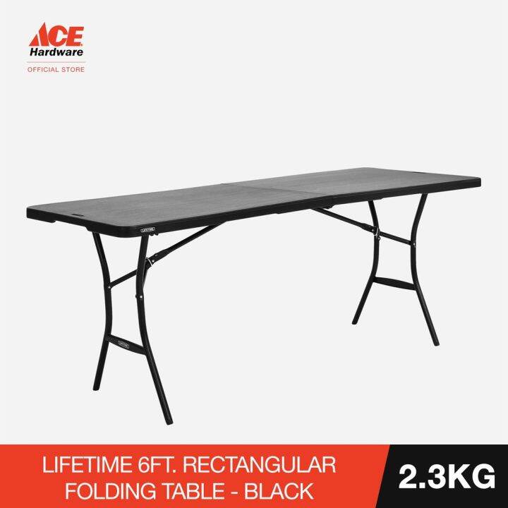 Lifetime 6ft. Rectangular Folding Table - Black | Lazada PH