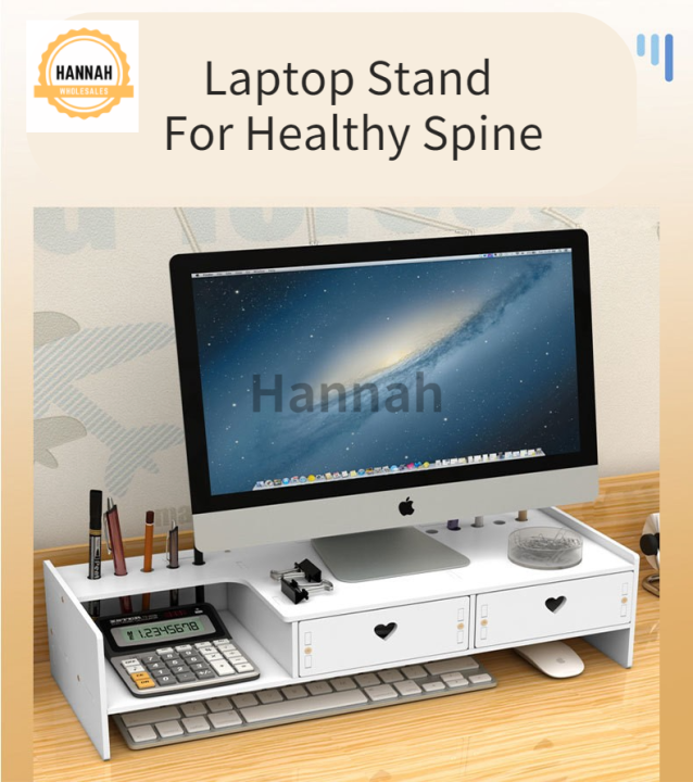 1/2 Tier Screen Monitor Shelf Computer Rack Monitor Stand Riser Monitor ...