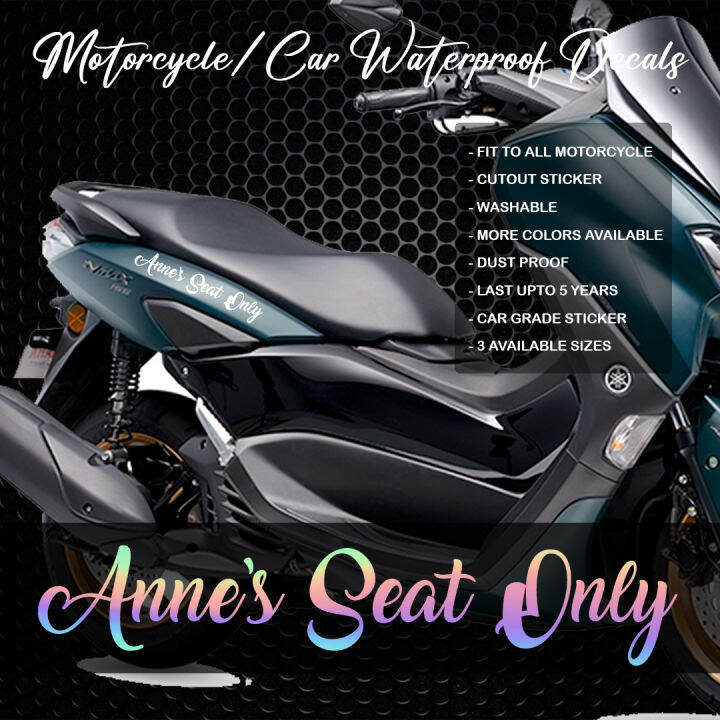 Wife and Girlfriend Seat Only Sticker for Motorcycle, Waterproof ...