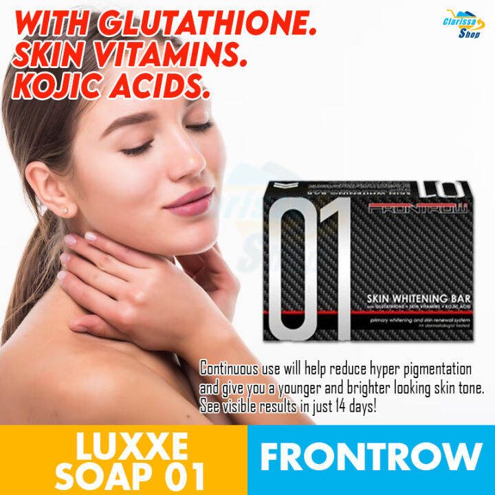 Frontrow LUXXE 01 Soap Skin Whitening Bar 135g With Glutathione, Skin ...