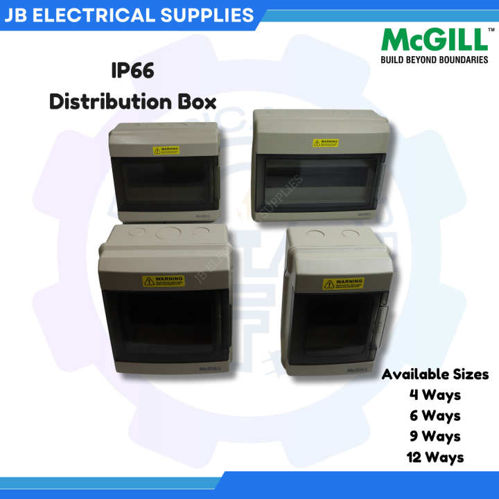 Mcgill Waterproof Distribution Box Outdoor- IP66 | Lazada PH