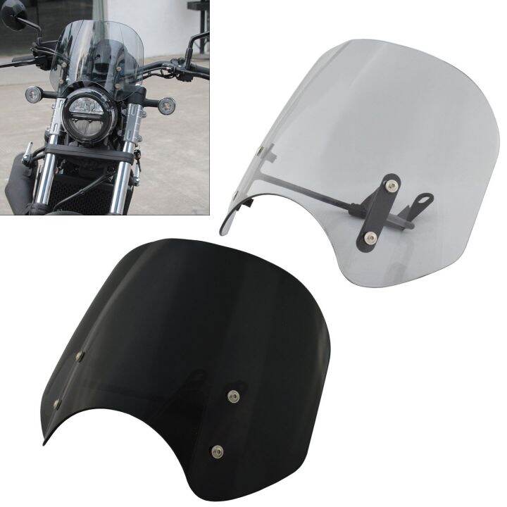 Motorcycle Front Windscreen Windshield Fly Screen Shield Wind Deflector ...