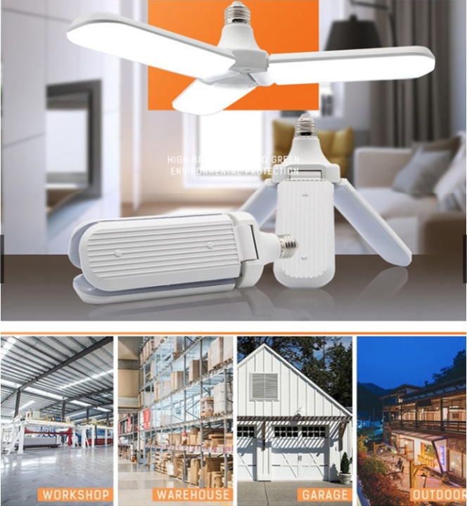 45W Foldable Fan Blade LED Light Bulb ceiling Fan | Lazada PH