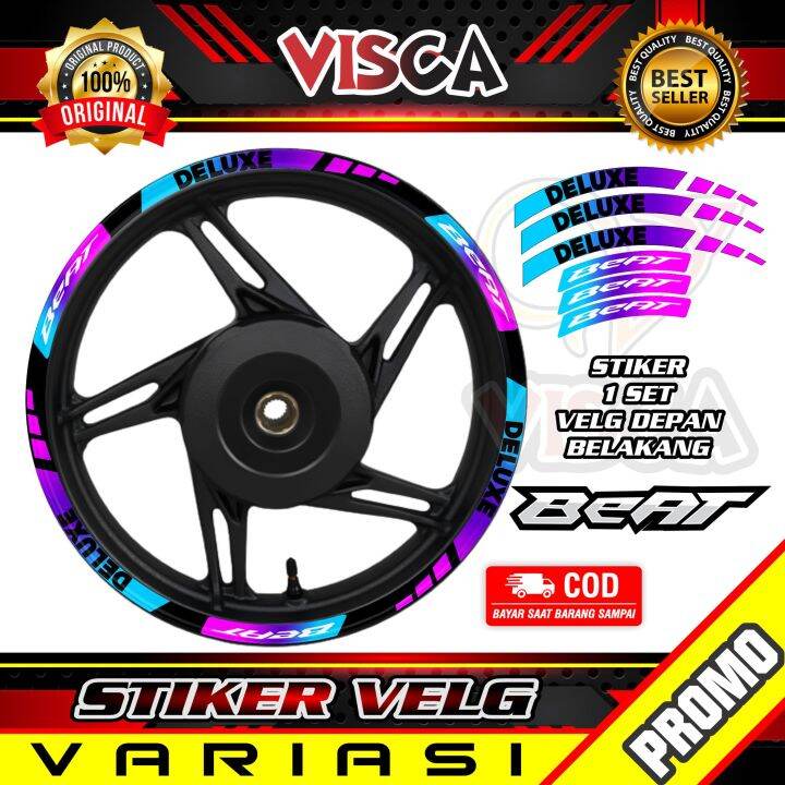 Stiker Velg List Velg Motor Stiker Velg BEAT Motif Deluxe Bunglon ...
