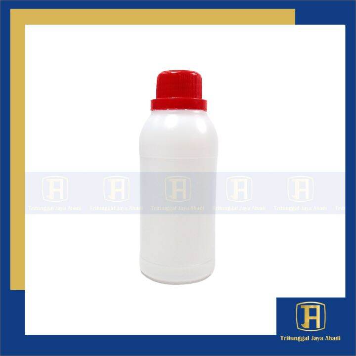 Botol Agro/Botol Labor/Botol Pupuk 250ML Natural Tutup Merah HDPE ...