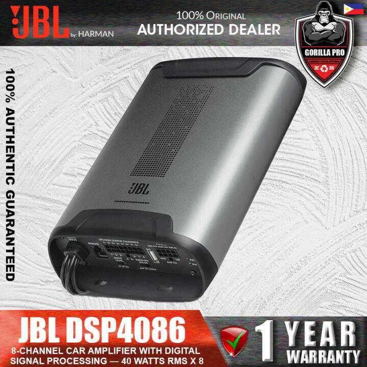 JBL DSP4086 8-channel car amplifier with digital signal processing — 40 ...