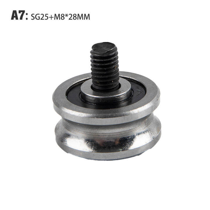 Hj】 SG66 SG25 SG20 SG15 + M6 M5 M8สกรูลูกรอกเหล็กตลับลูกปืนลูกกลิ้งสายพานติดตาม | Lazada.co.th