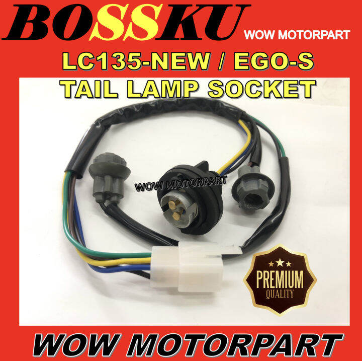 EGOS TAIL LAMP SOCKET LCV2 TAIL LIGHT SOKET EGO-S TAIL SOKET LC135 V2 BACK LIGHT SOCKET 25284 ...