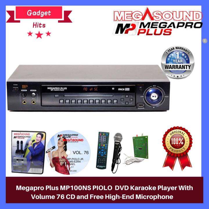 Megapro Plus Karaoke Player MP100NS Piolo with Free Wired Microphone Volume 76 CD | Lazada PH