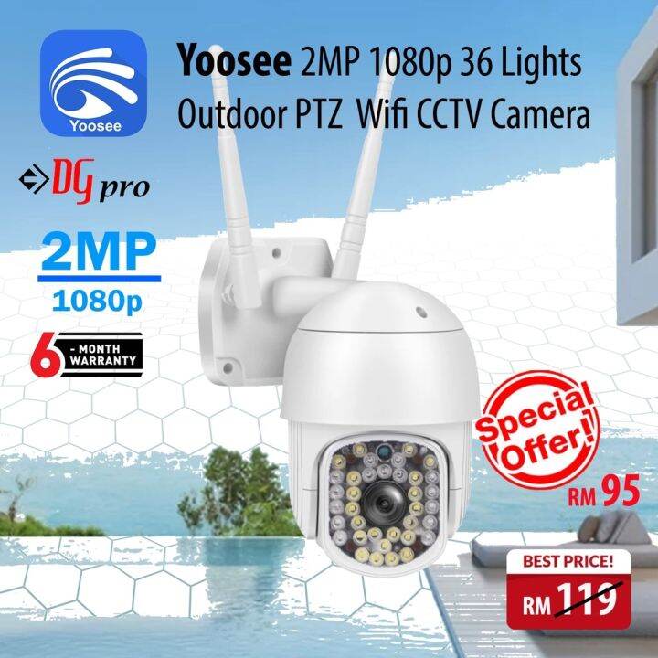 CCTV wireless outdoor [OFFER!!] Yoosee 2MP 1080p 36 Lights Super Bright ...