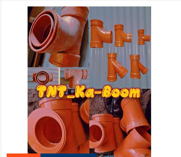 PVC Neltex(Makapal) Orange Tee & Wye | Size 2 To 4x3 | Good Quality ...