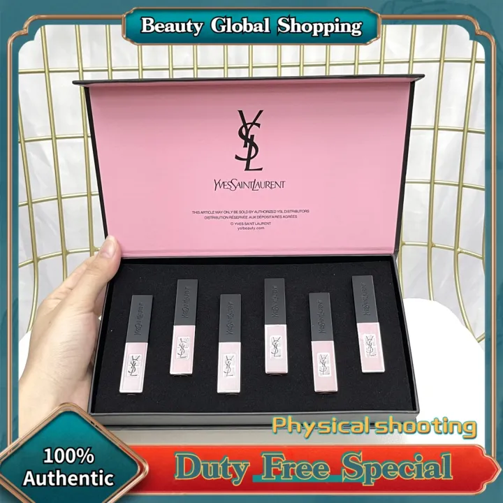 YSL Yves Saint Laurent Small Vermicelli Lipstick 6-Piece Set Included ...