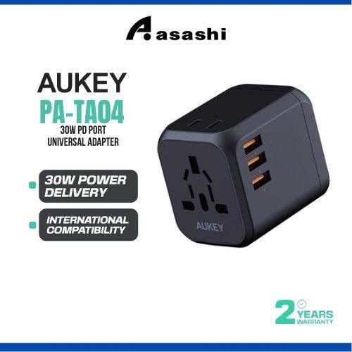 AUKEY PA-TA01 PA-TA04 Universal Travel Adapter With USB-C and USB-A ...