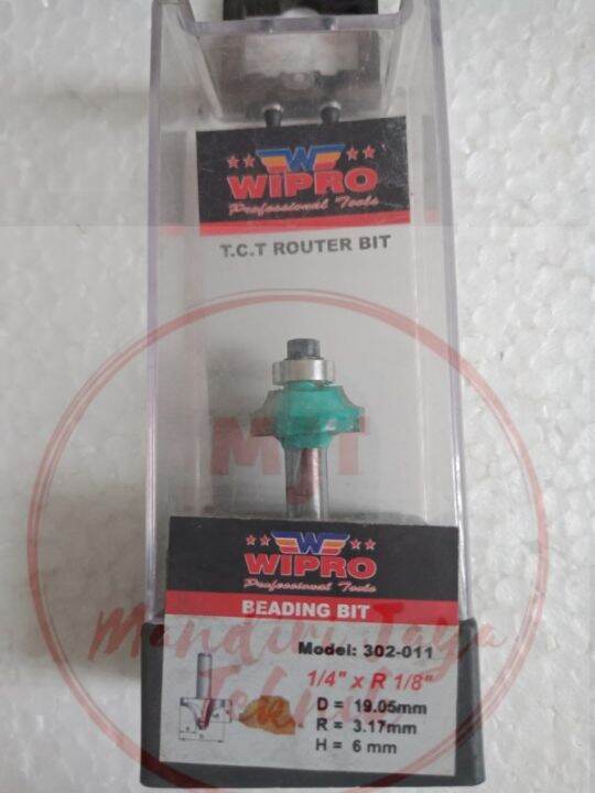 Mata Profil Kayu Beading Bits 2 Flute 1/4" x R 1/8" WIPRO | Lazada ...