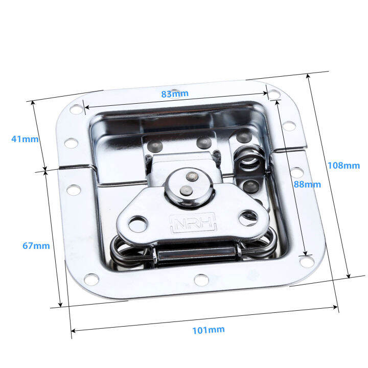 1Pc 101*108mm Iron Butterfly Lock Flight Case Tool Door Aluminum Air ...