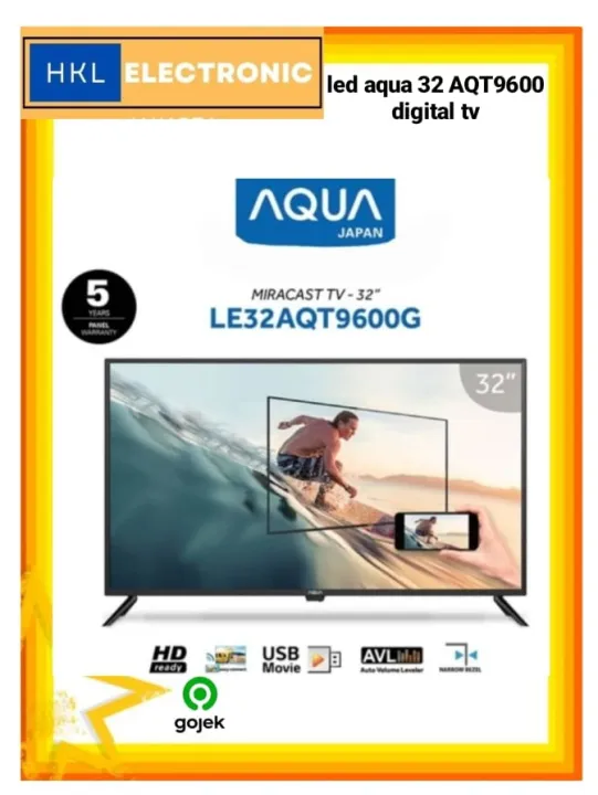 LED AQUA 32 INCH DIGITAL TV DVB-T2 Miracast 32 AQT9600 | Lazada Indonesia