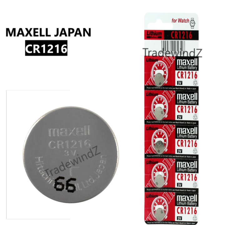 🔥 Original Maxell Lithium Cell Battery CR1216 Remote Batttery Watch ...