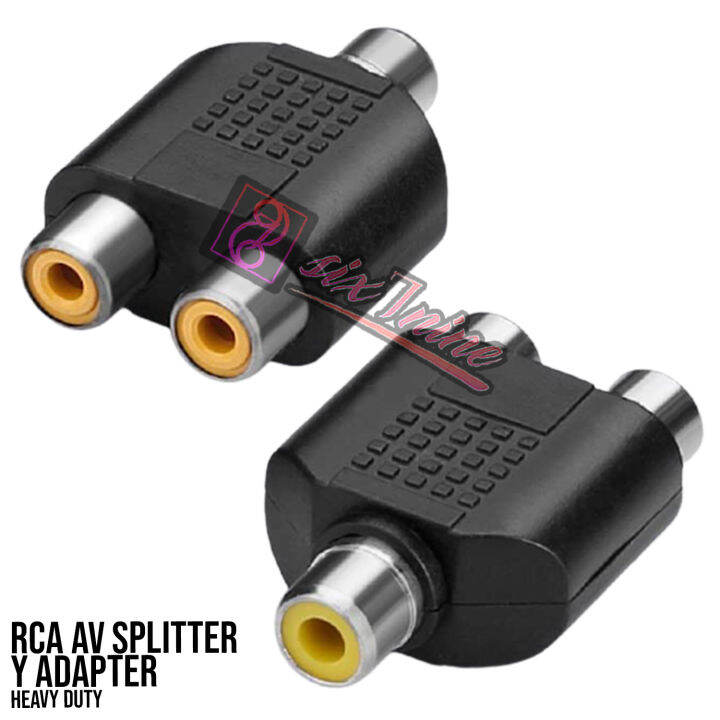 RCA AV Splitter Y Adapter Heavy Duty | Lazada PH