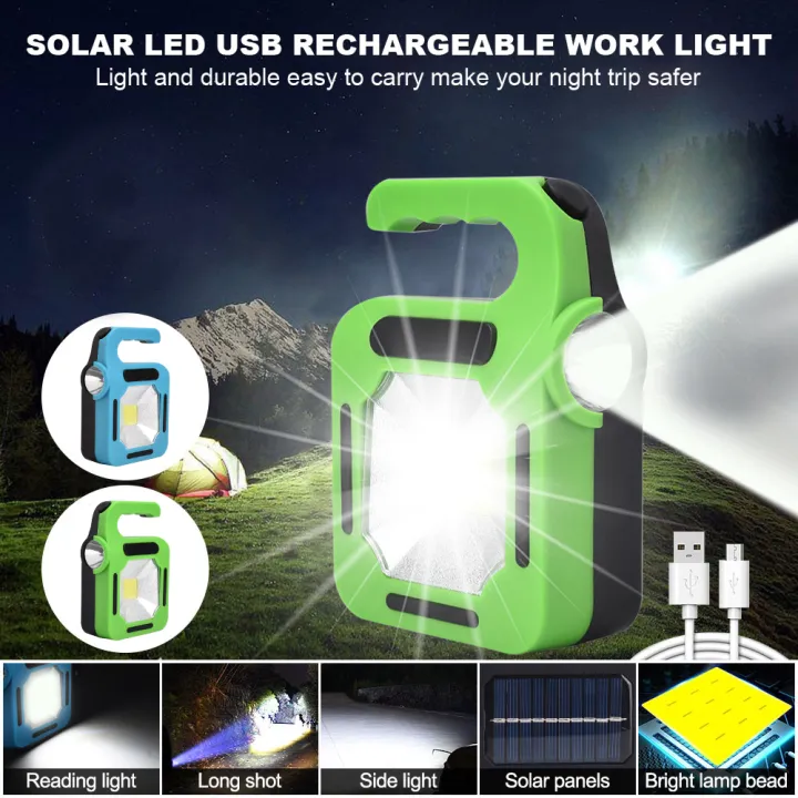 Solar COB Camping Lamp Comes with USB Charging Camping Work Lamp ...