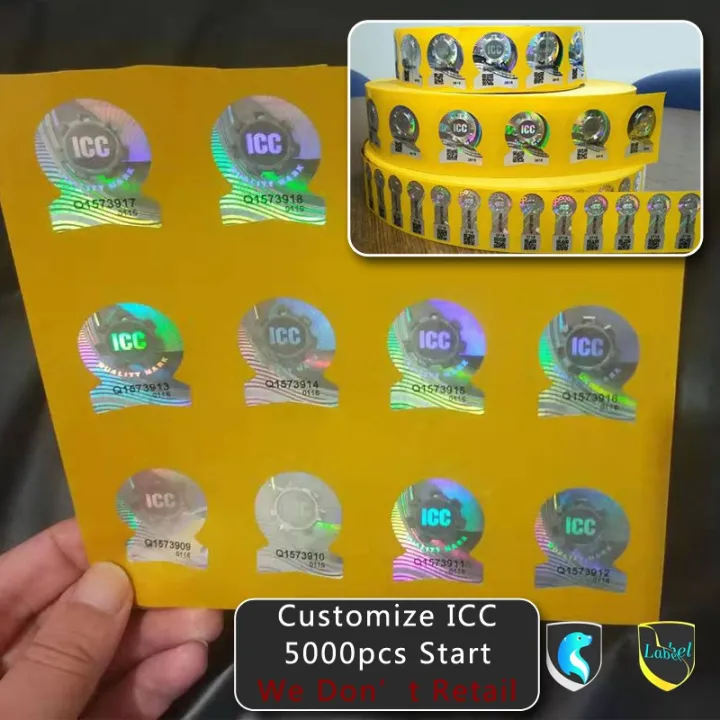 icc hologram warranty sticker personalized void sticker original ...