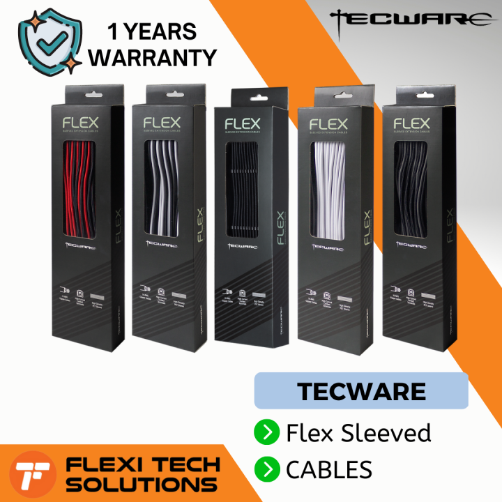 Flexi Tech TECWARE Flex Sleeved Extension Cables Compatible With ...