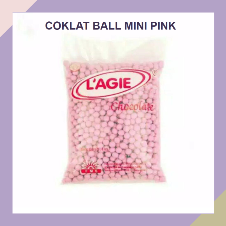 COKLAT LAGIE MINI PINK Kemasan 1kg / COKLAT BALL / Coklat kiloan murah ...