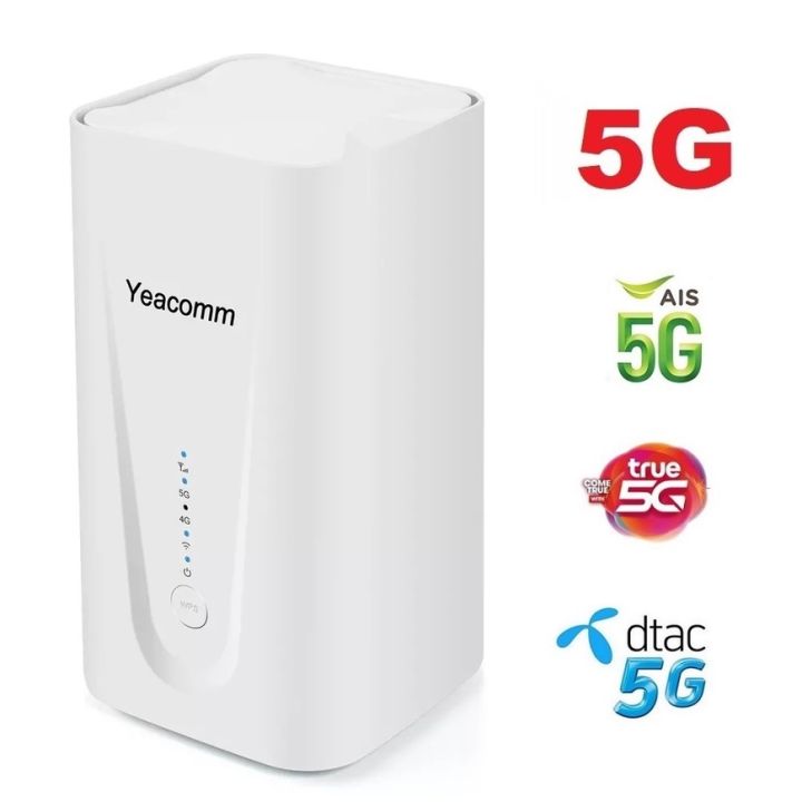 5G Router 2.0Gbps,WiFi 6 เราเตอร์ 5G ใส่ซิม รองรับ 5G AIS DTAC TRUE ...