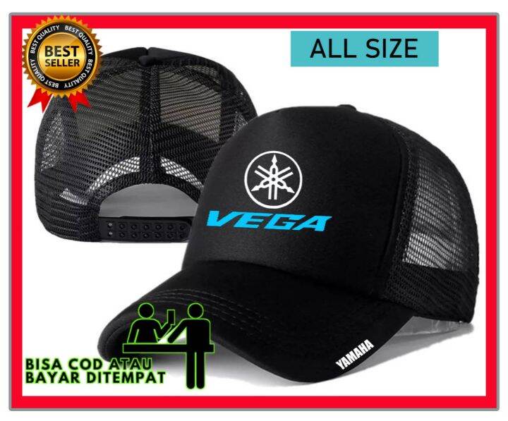 TOPI TRUCKER JARING PRIA DEWASA TERBARU DESIGN GAMBAR KEREN LOGO YAMAHA VEGA MS | Lazada Indonesia