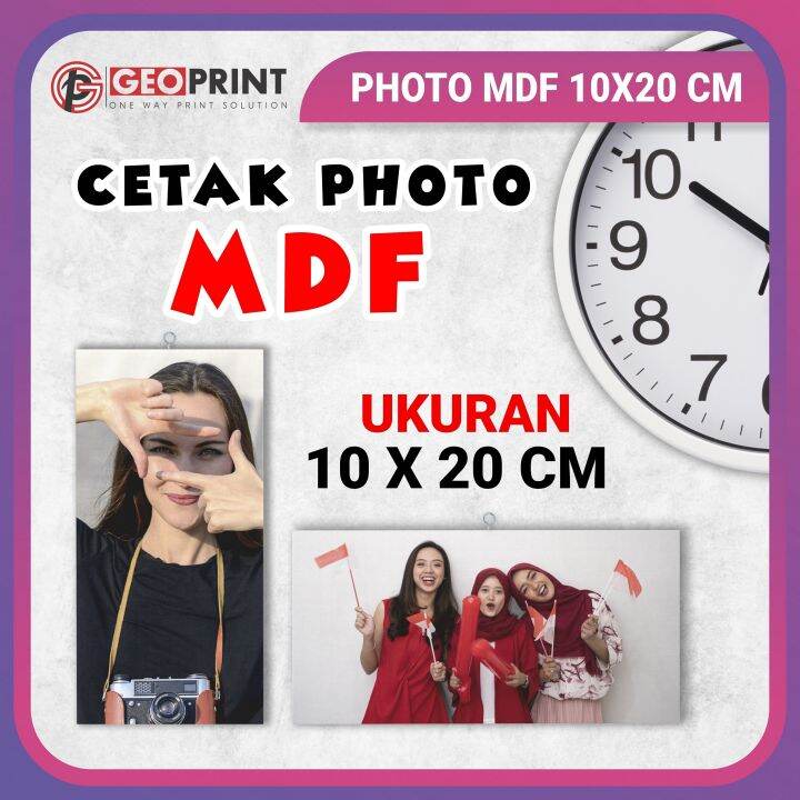 CETAK FOTO KAYU MDF 10X20 CM CUSTOM | CETAK POTO BESAR | HIASAN DINDING ...