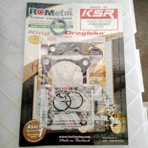TOP OVERHAULING GASKET CLICK 125i (FCM) KSR THAILAND PARTS | Lazada PH